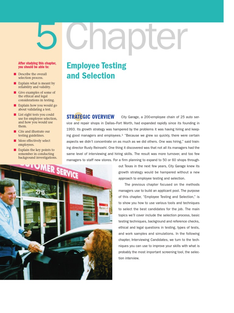 Employee Testing and Selection | PDF | Intelligence Quotient | Defamation
