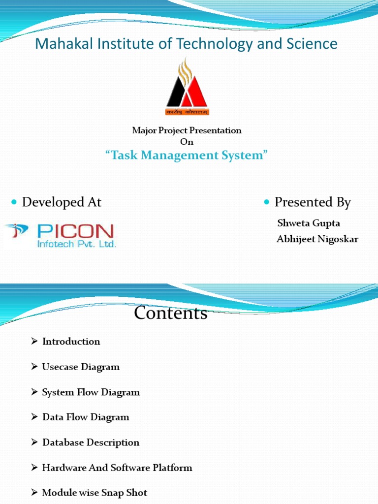 Task Management System | PDF | Personal Computers | Computer Engineering