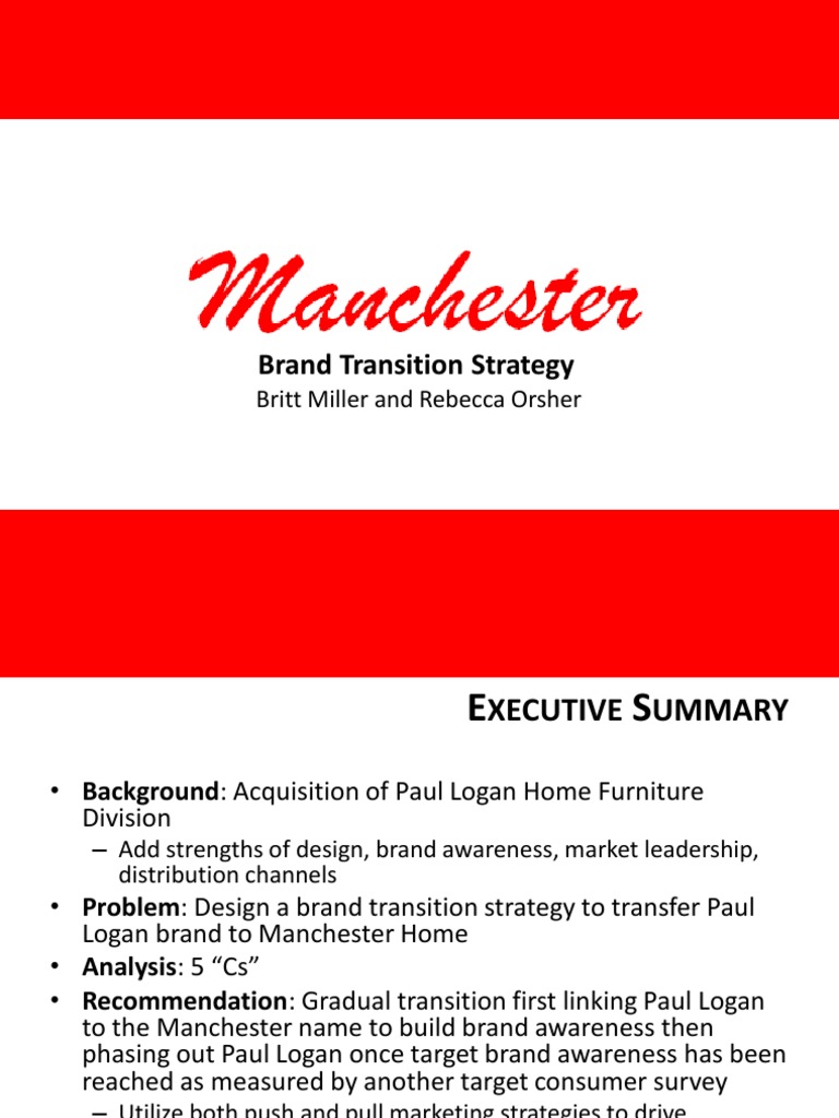 Manchester Brand Transition | PDF | Brand | Target Corporation