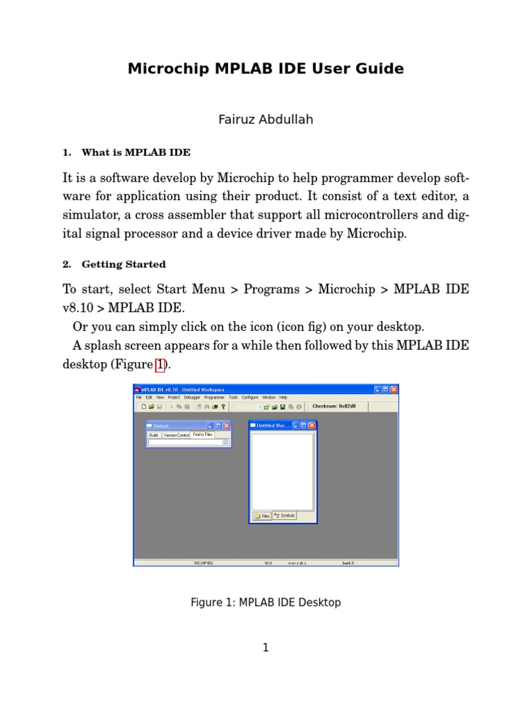 Microchip MPLAB IDE User Guide | PDF | Integrated Development Environment | Icon (Computing)