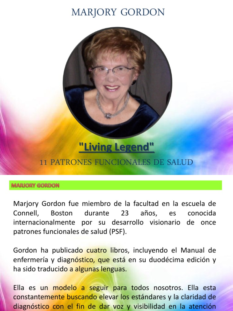 Marjory Gordon | PDF | Enfermería | Dormir