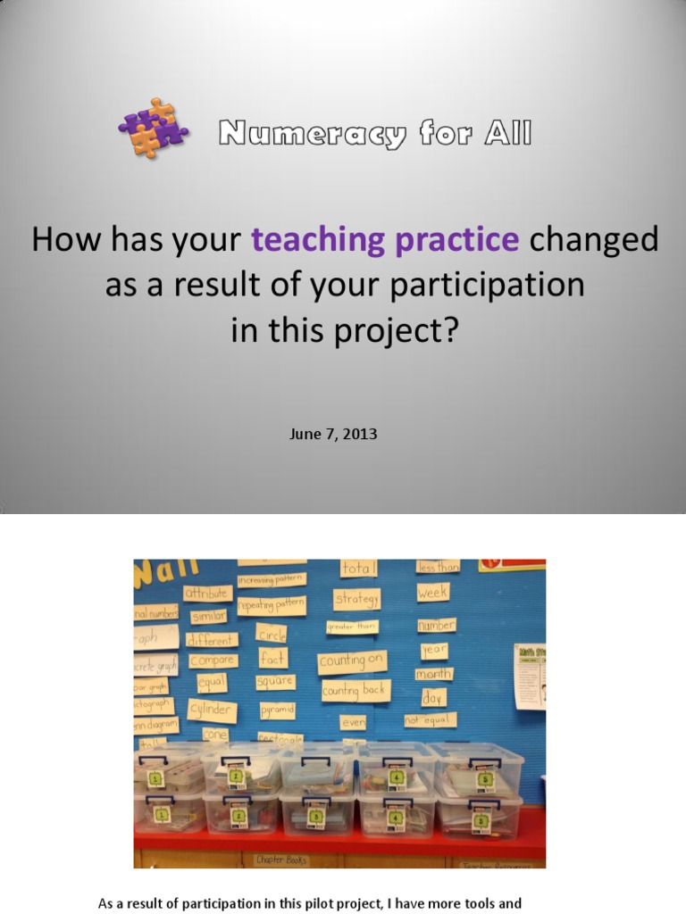 Numeracy For All Success Stories | PDF | Curriculum | Educational ...