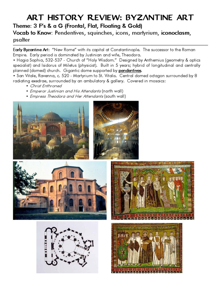Byzantine Art: Key Themes & Vocabulary | PDF | Art