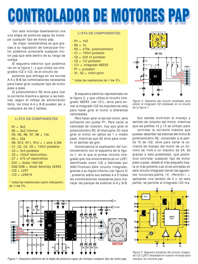 Controlador de Motores Pap | PDF | Corriente eléctrica | Inductor