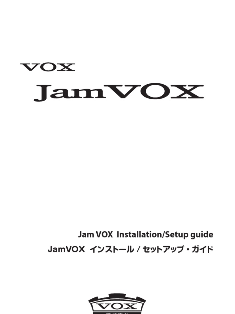 JamVOX III Installation EJ1 | PDF