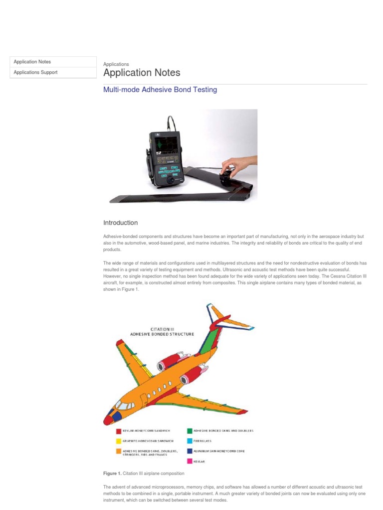 Application Notes: Multi-Mode Adhesive Bond Testing | PDF | Resonance ...