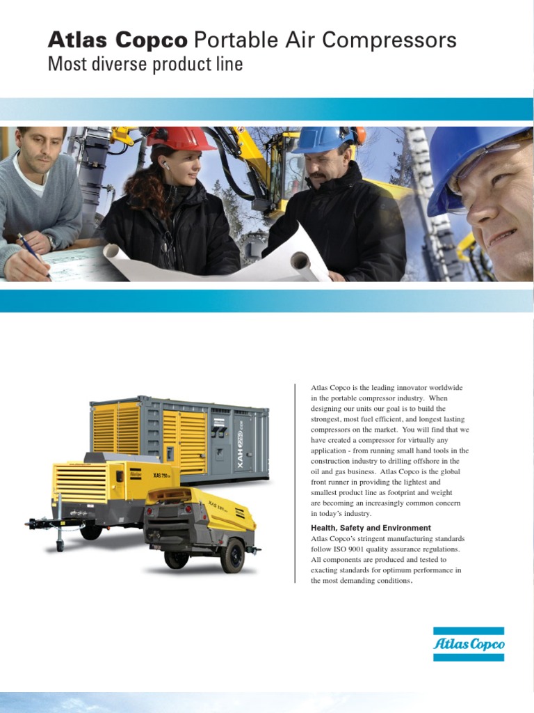 Portable Compressors Full Line PDF | PDF | Gas Compressor | Engines