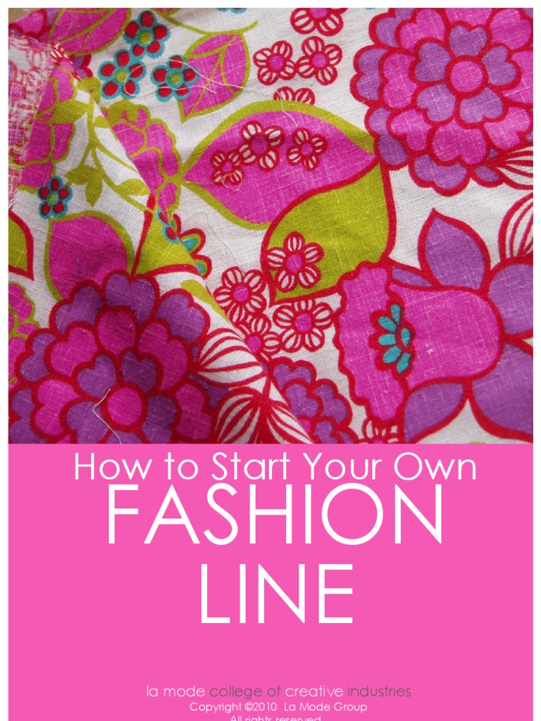 How To Start Your Own Fashion Line | PDF