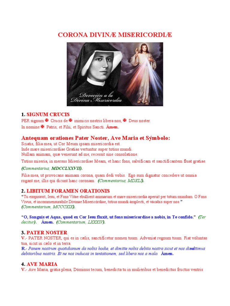 Corona Divinæ Misericordiæ | PDF