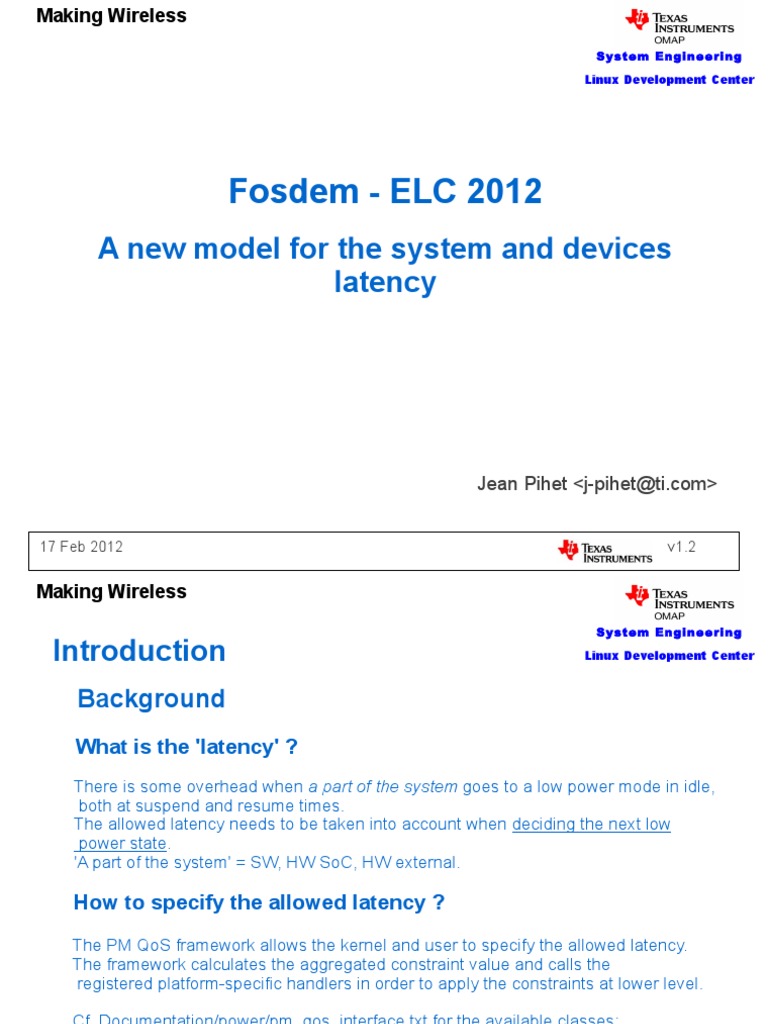 System and Devices Latency On Linux | PDF | Latency (Engineering ...