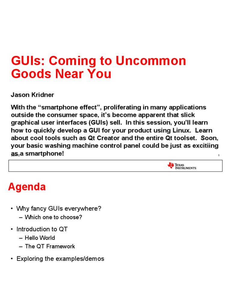 Developing GUIs with Qt on Linux | PDF | Graphical User Interfaces ...