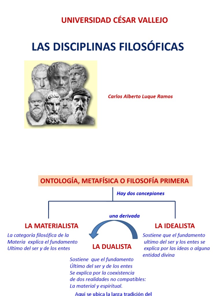 DISCIPLINAS FILOSÓFICAS