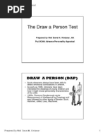 Draw - A - Person - Test | PDF | Clinical Psychology | Behavioural Sciences