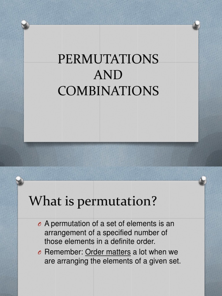 Permutations | PDF | Permutation | Discrete Mathematics