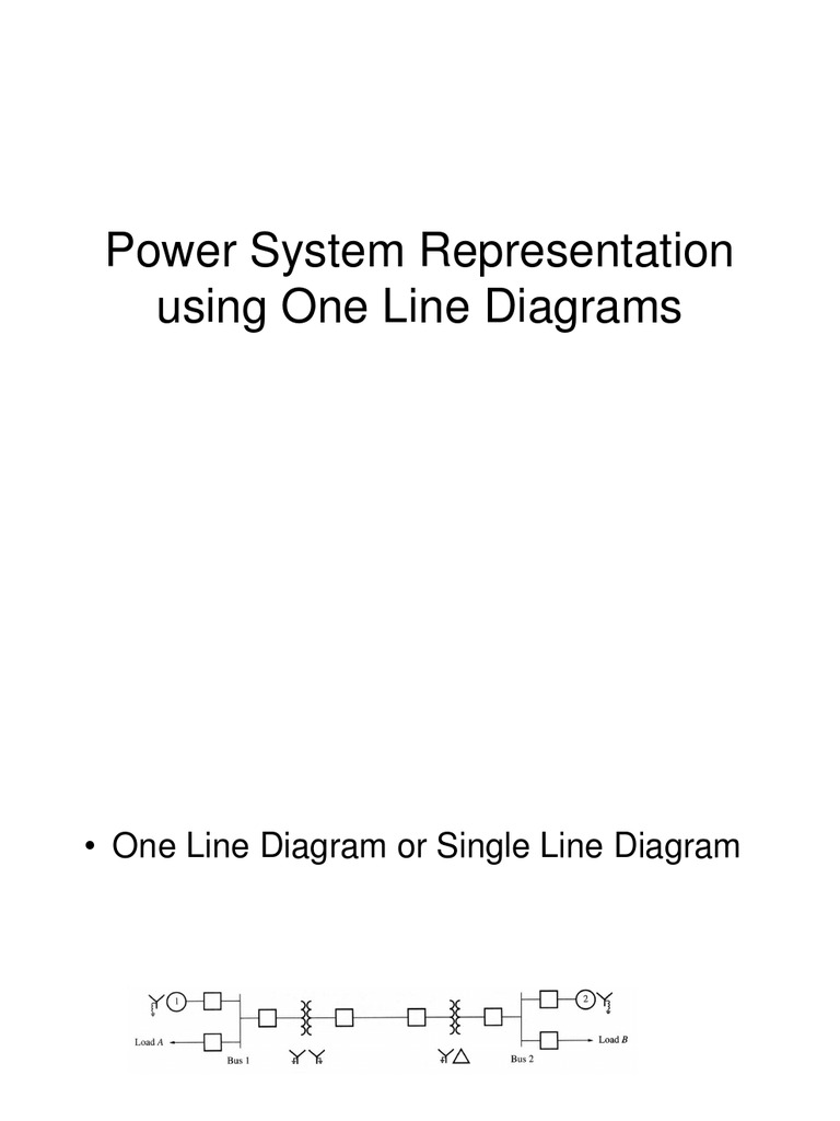One Line Diagrams | PDF