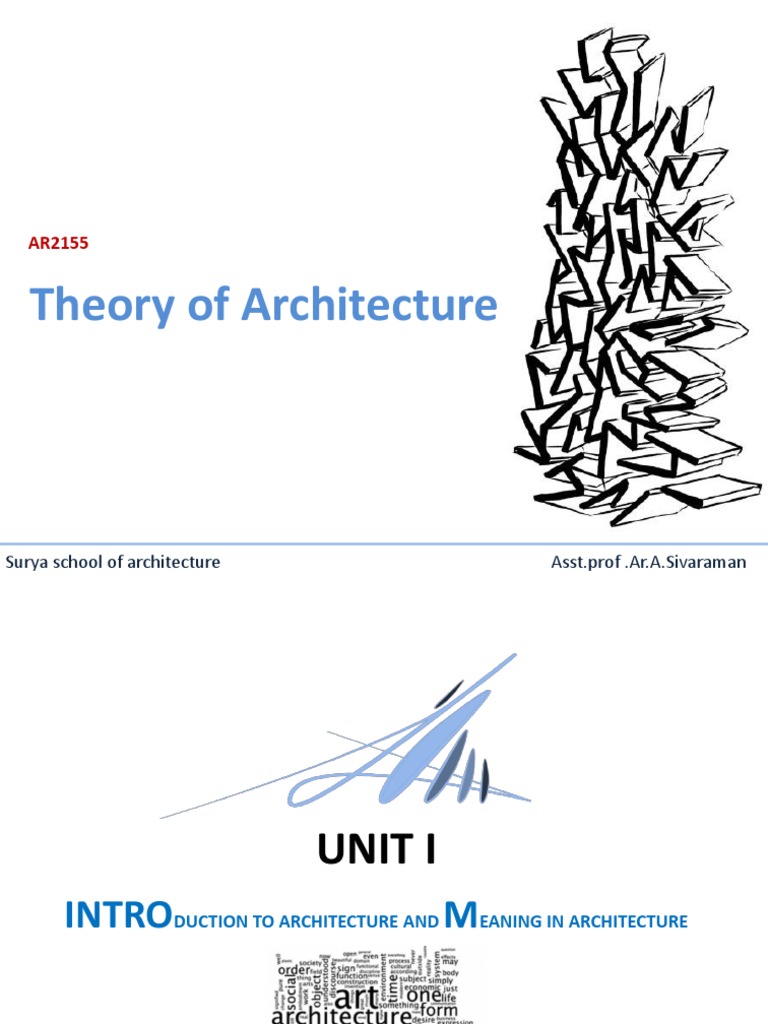 Unit-1 Theory of Architecture | PDF | Aesthetics | Theory