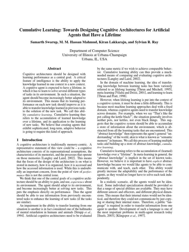 Cumulative Learning | PDF | Learning | Memory