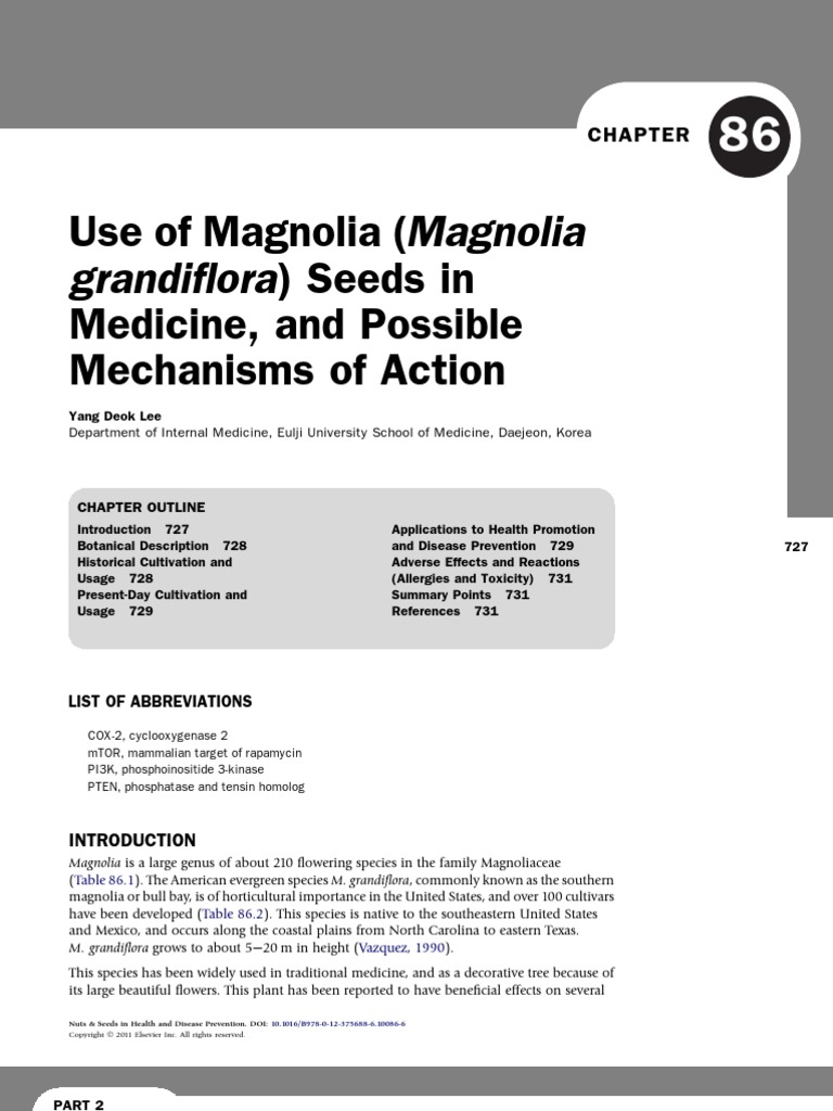 Use of Magnolia (Magnolia Grandiflora) | PDF | Clinical Medicine | Medicine
