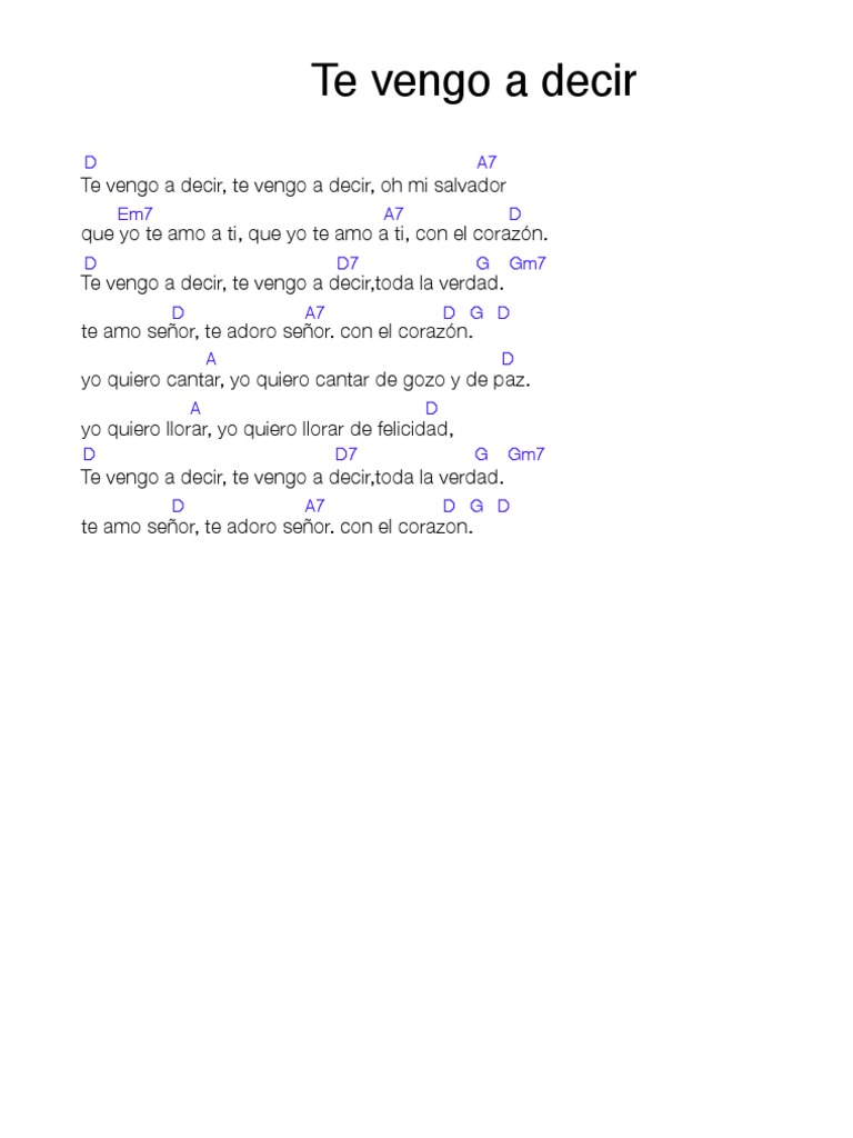 Marcos Witt - Te Vengo A Decir | PDF