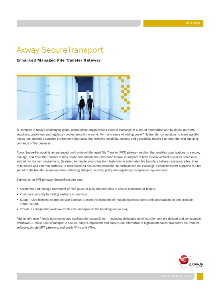 Axway Datasheet Securetransport en | PDF | File Transfer Protocol ...