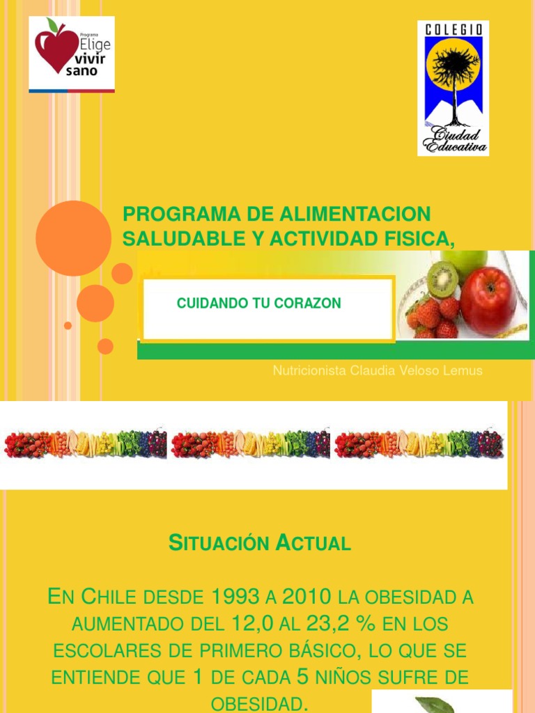 Programa de Alimentacion Saludable y Actividad Fisica | PDF | Dieta | Obesidad