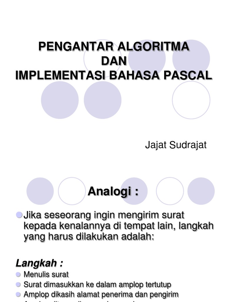 Algoritma & Pascal: Panduan Dasar | PDF | Komputer