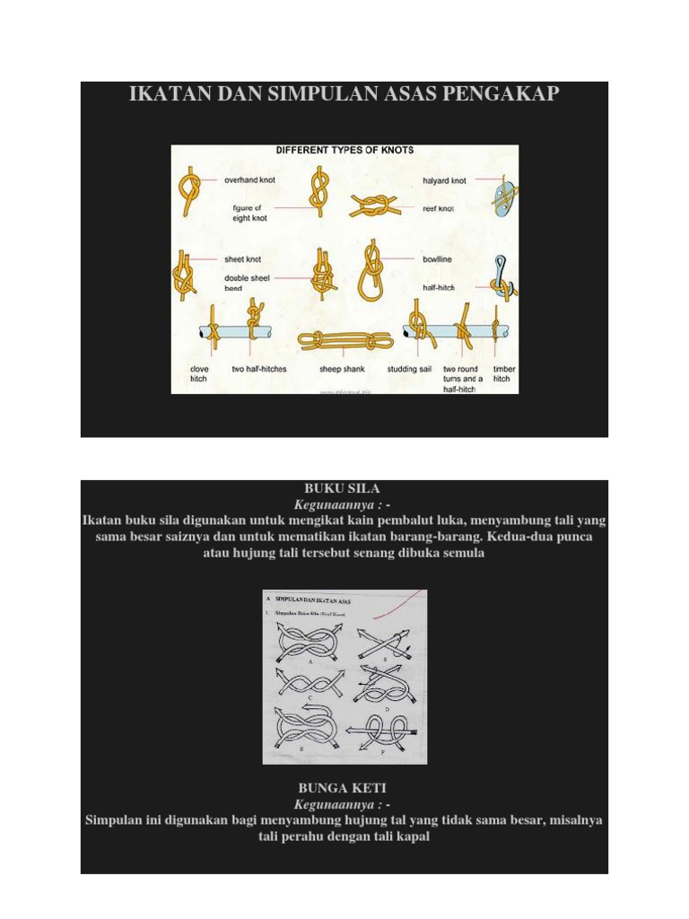 Panduan Simpul Pengakap | PDF