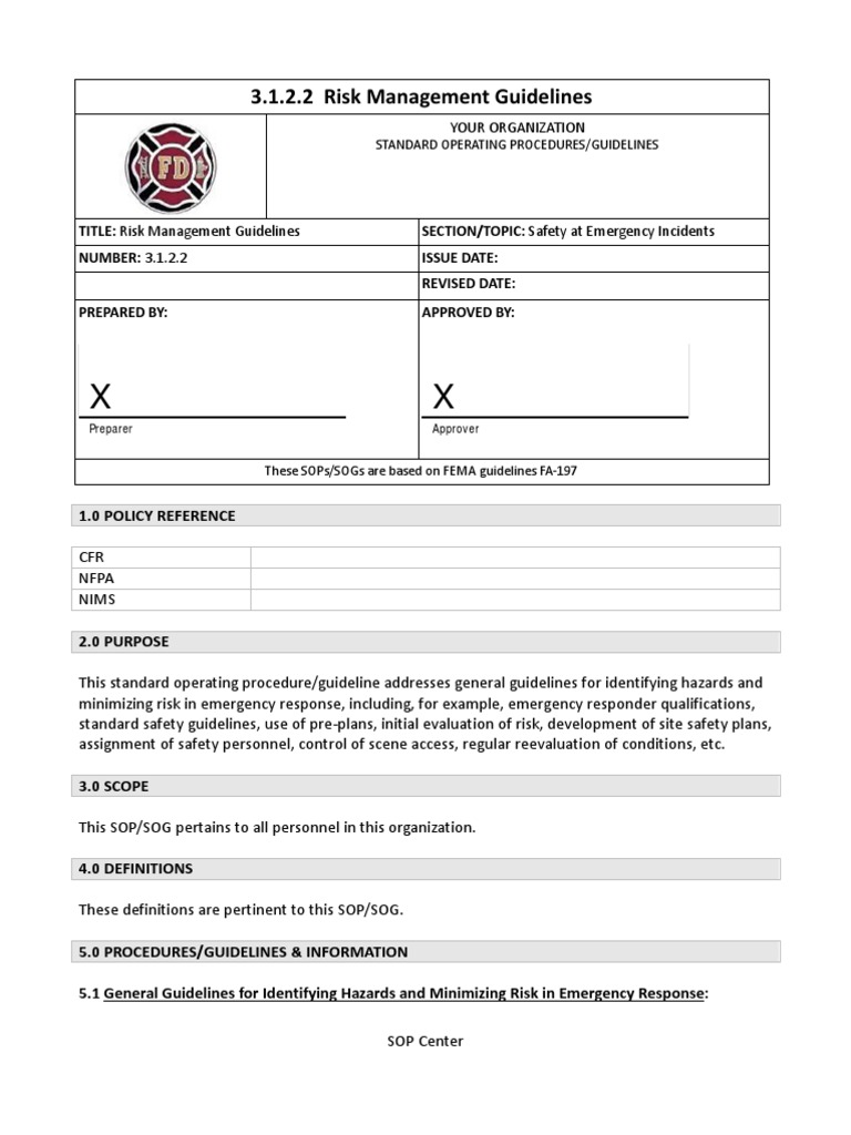 Risk Management Guidelines | PDF | Firefighter | Elevator