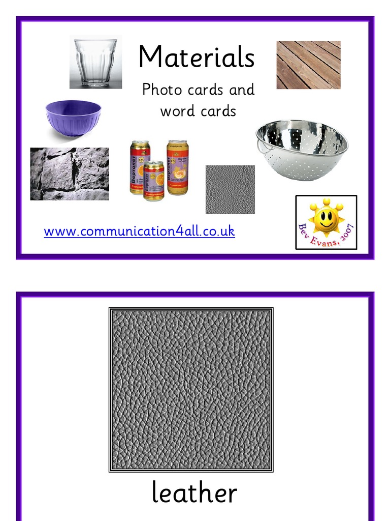 Grade 1 Materials and Properties Worksheet | PDF