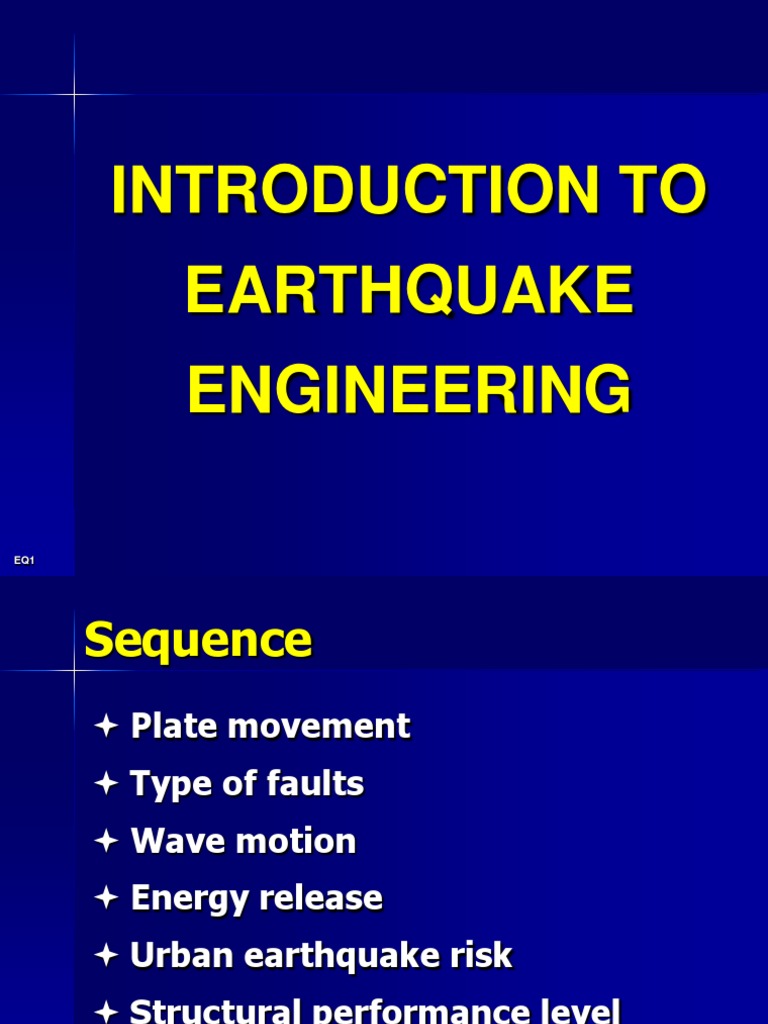 Introduction To Earthquake Engineering | PDF | Fault (Geology ...