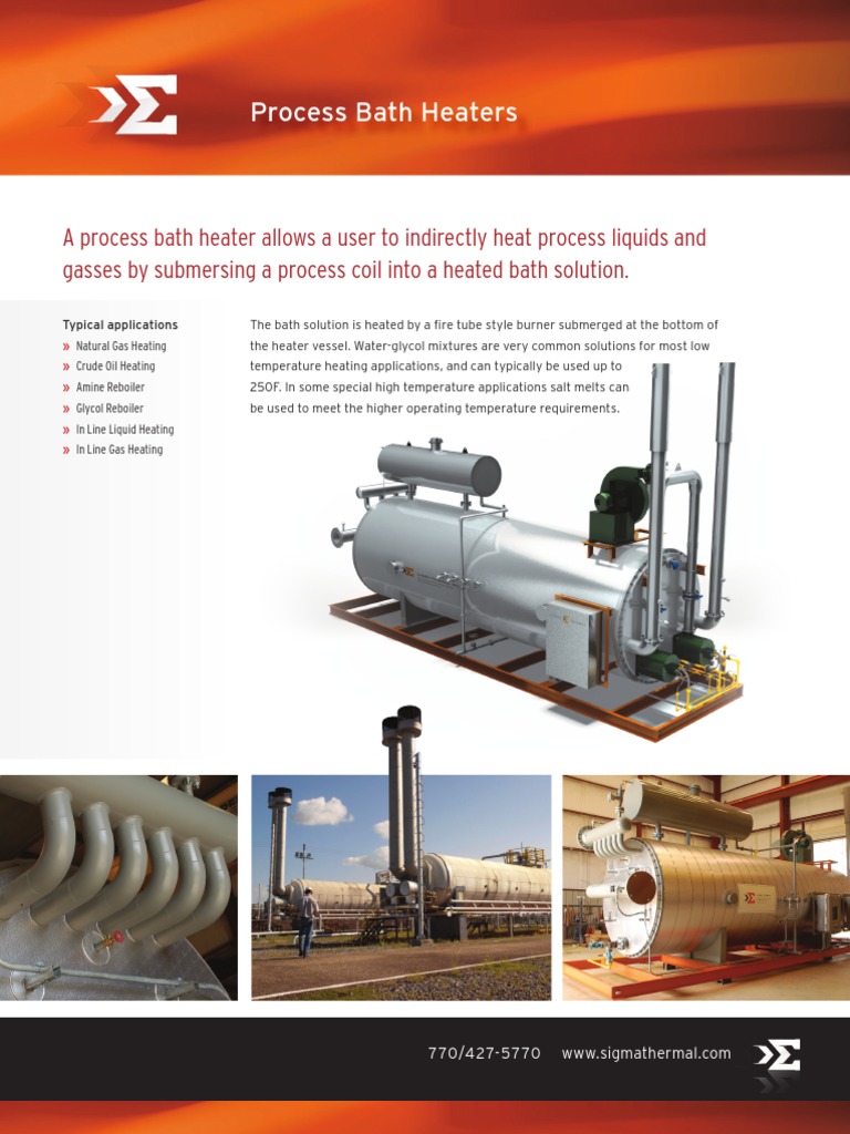 Process Bath Heaters for Gas Applications | PDF | Home & Garden | Computers
