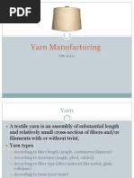 Spinning and Weaving Processes Explained | PDF | Spinning (Textiles) | Yarn
