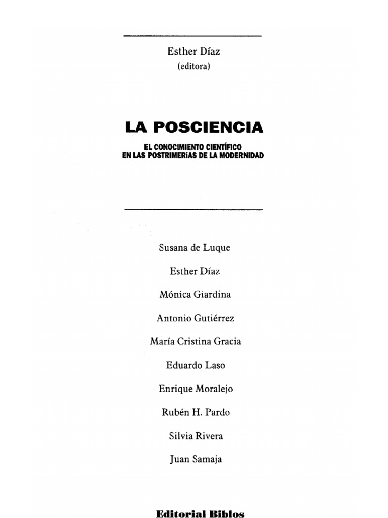 La Posciencia | PDF