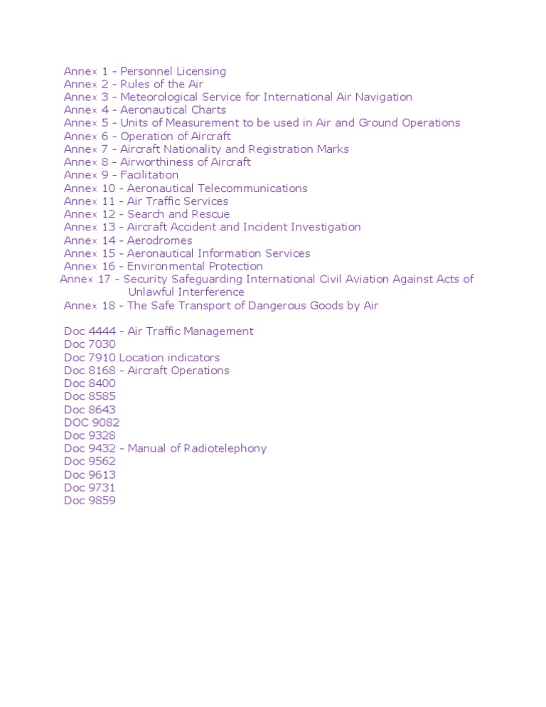 Annex Icao