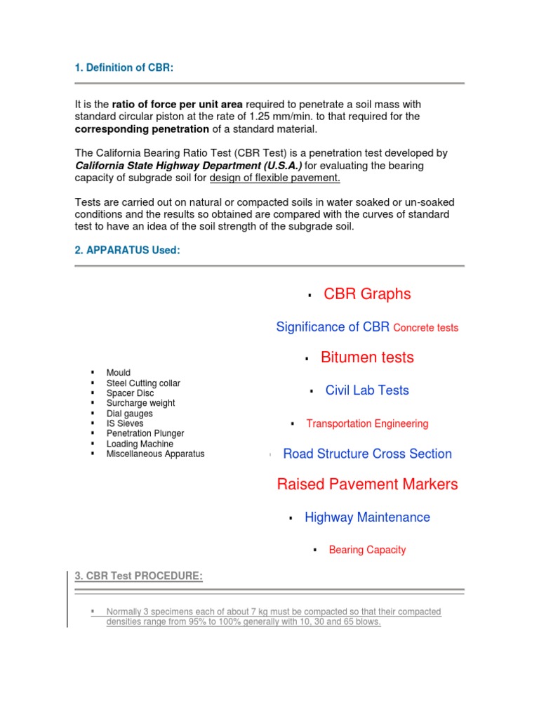 CBR 3 | PDF | Road Surface | Road