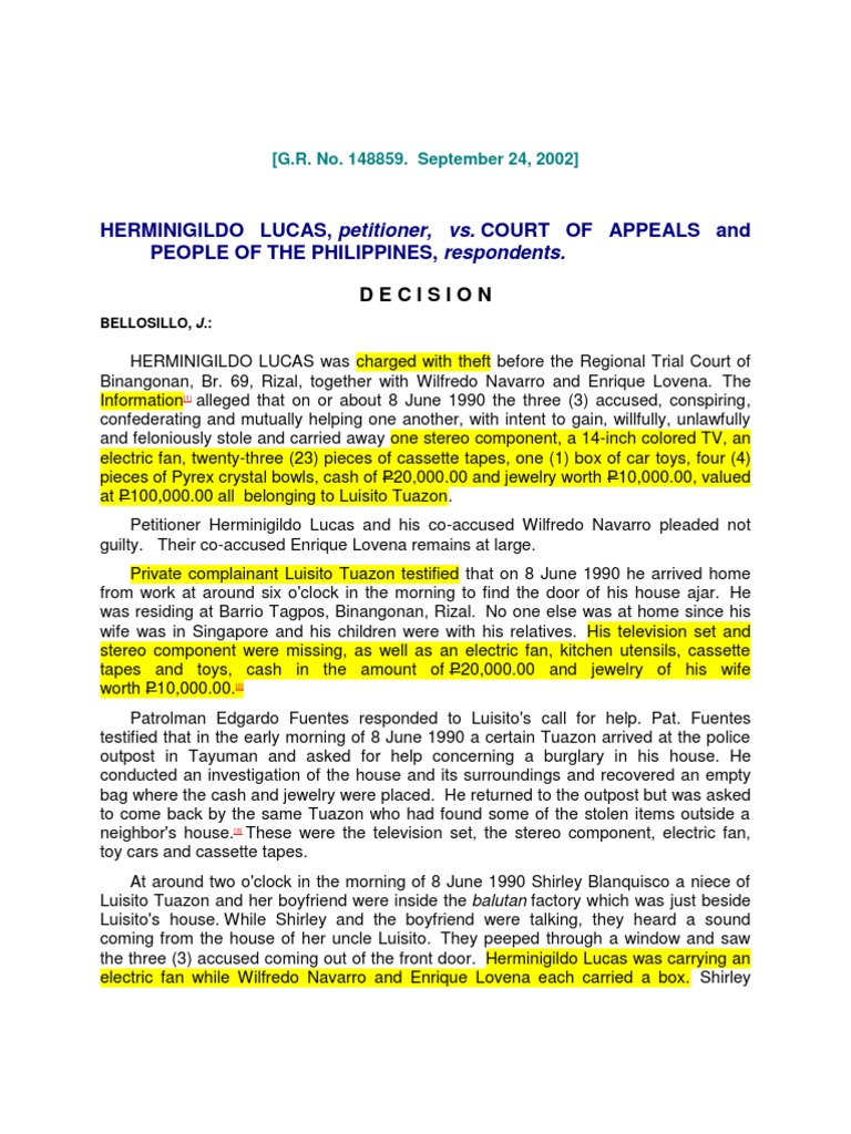 Lucas V Ca | PDF | Testimony | Witness