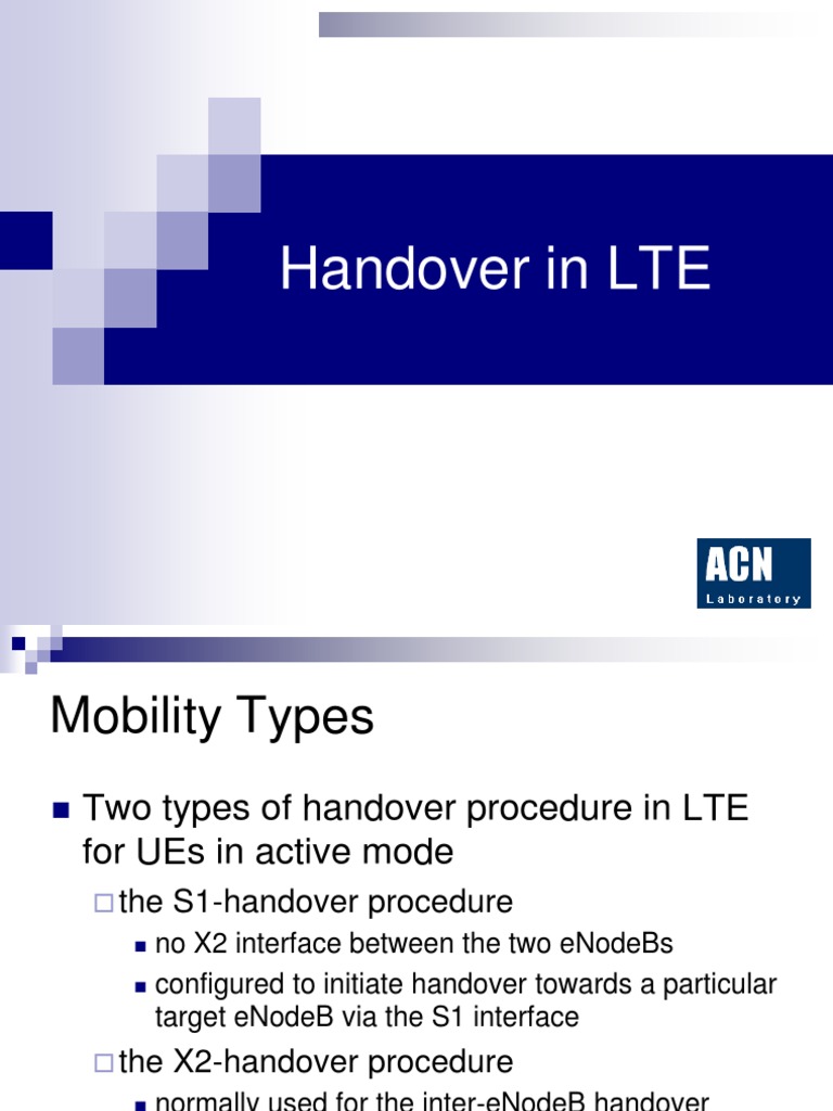 20121120-Handover in LTE | PDF | Science & Mathematics | Computers