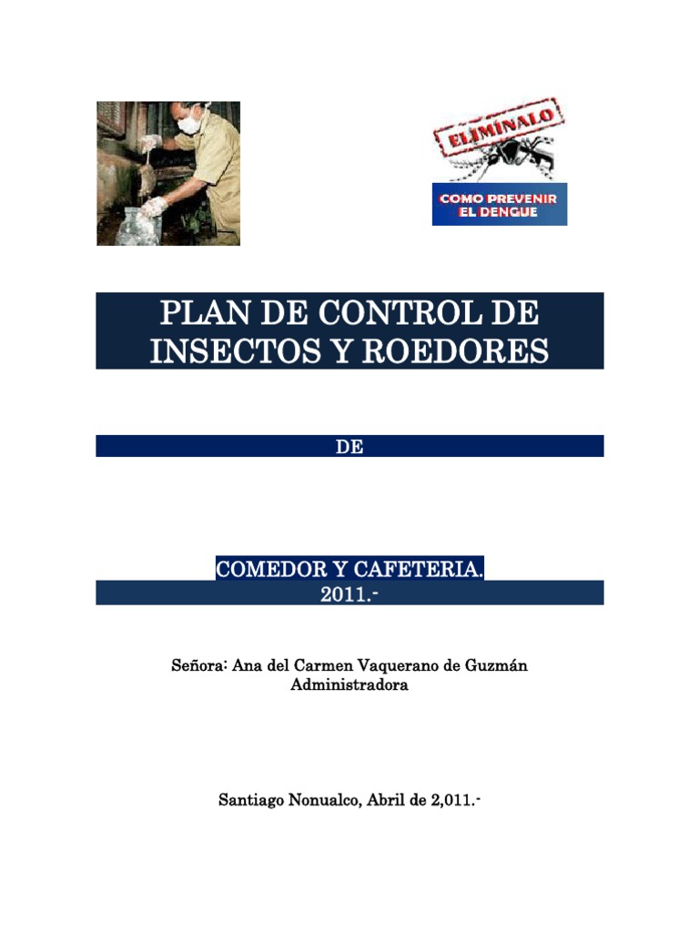 Plan de Control de Insectos y Roedores. | PDF | Insectos | Alimentos