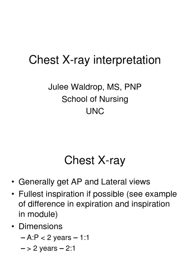 Chest X-Ray Interpretation | PDF | Lung | Thorax