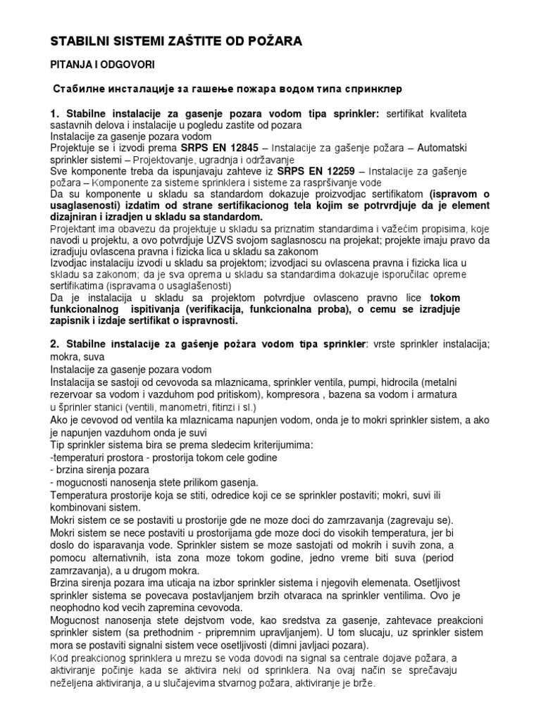 Pitanja I Odgovori | PDF