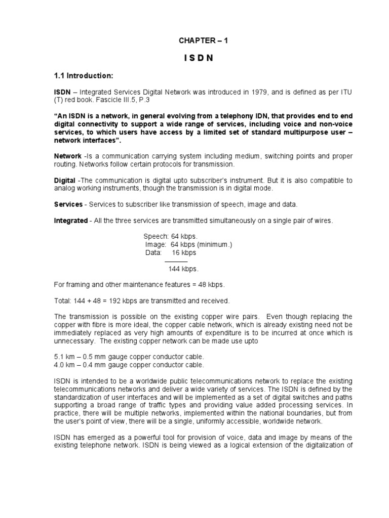 Chapter - 1 | PDF | Telecommunication | Computer Network