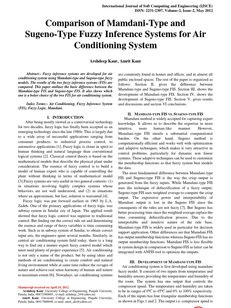 Comparison of Mamdani-Type and Sugeno-Type Fuzzy Inference Systems For ...