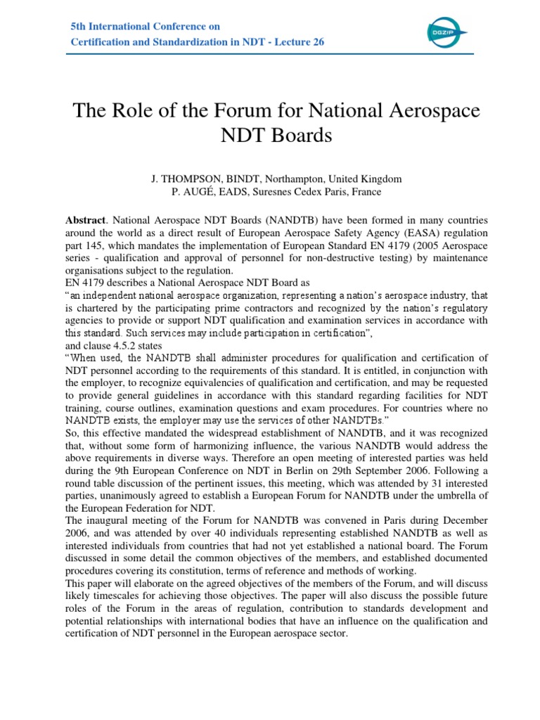 Nandtb PDF | PDF | Nondestructive Testing | Aerospace