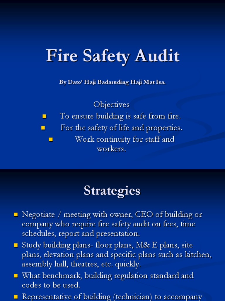Fire Safety Evaluation at Workplace | Fires | Firefighting