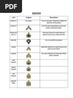 Philippine Army Rank Insignia Guide | PDF