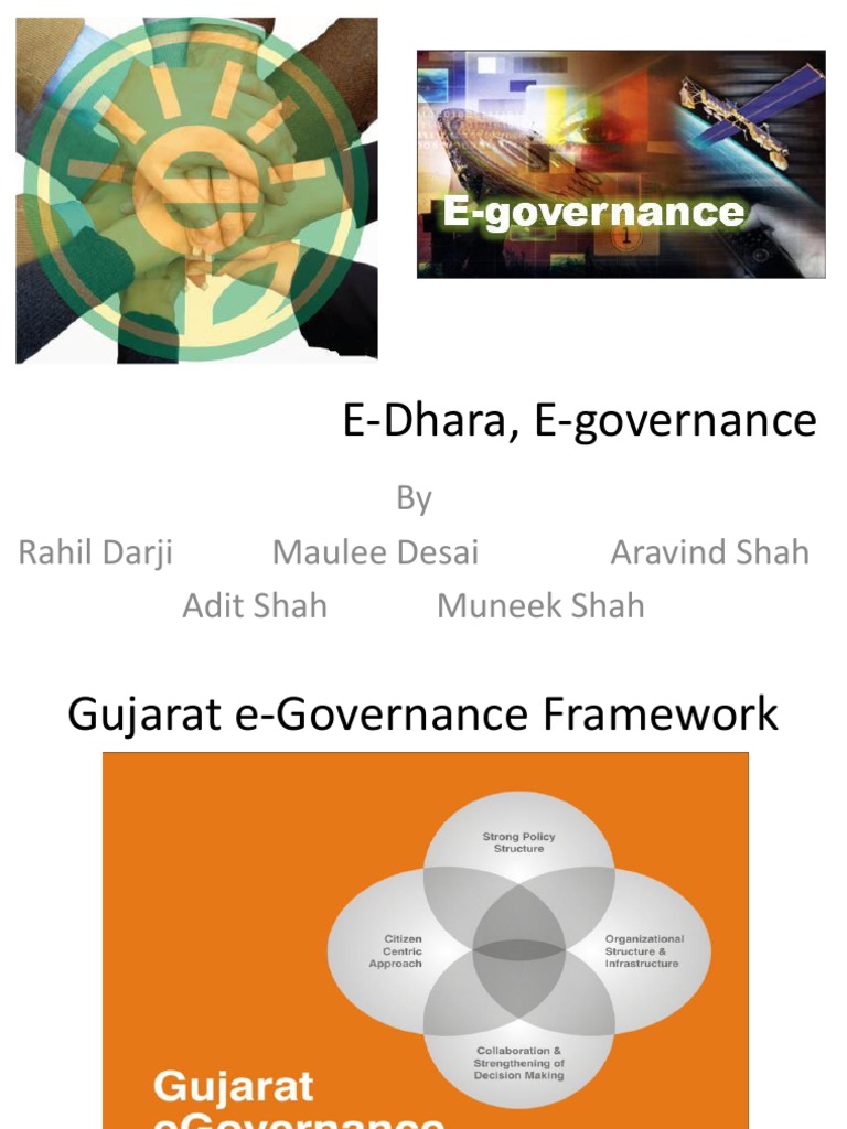 E Dhara, E Governance Presentation | PDF | Server (Computing ...