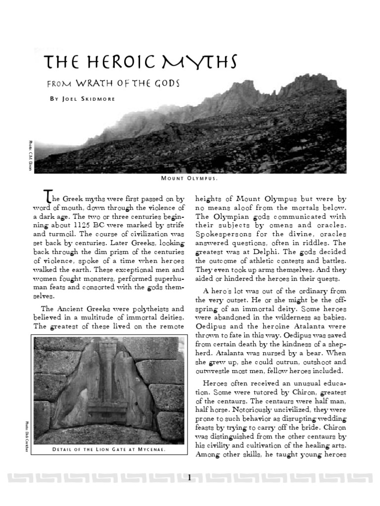 Greek Mythology: Heroes | PDF | Theseus | Minotaur