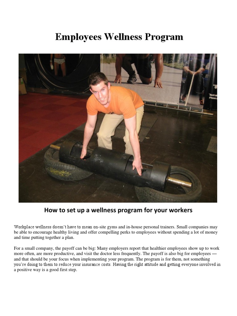 Employees Wellness Program | PDF | Determinants Of Health | Wellness