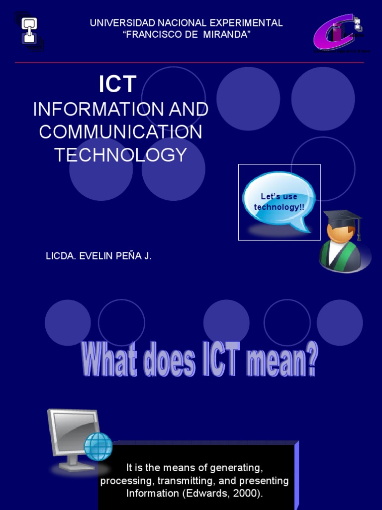 ICT Presentation | Download Free PDF | Educational Technology | Internet