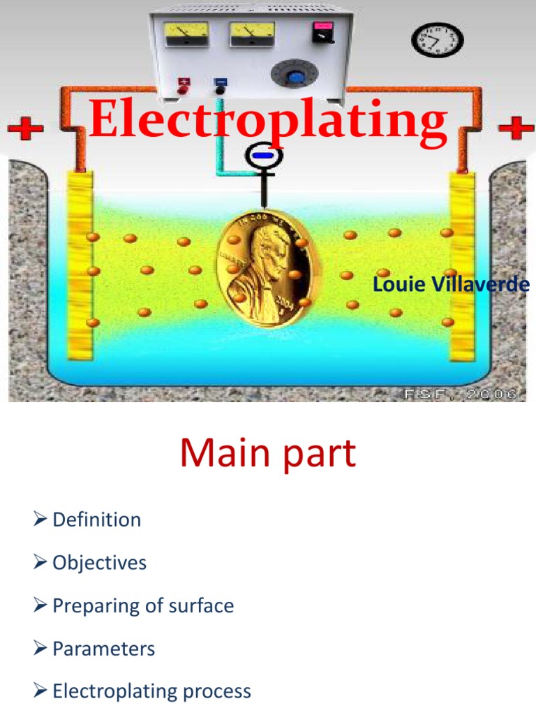 Electroplating: Louie Villaverde | PDF | Materials Science | Industries